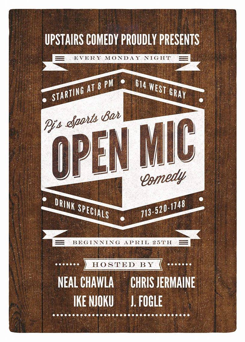 Open Mic List | Comedy Scene In Houston